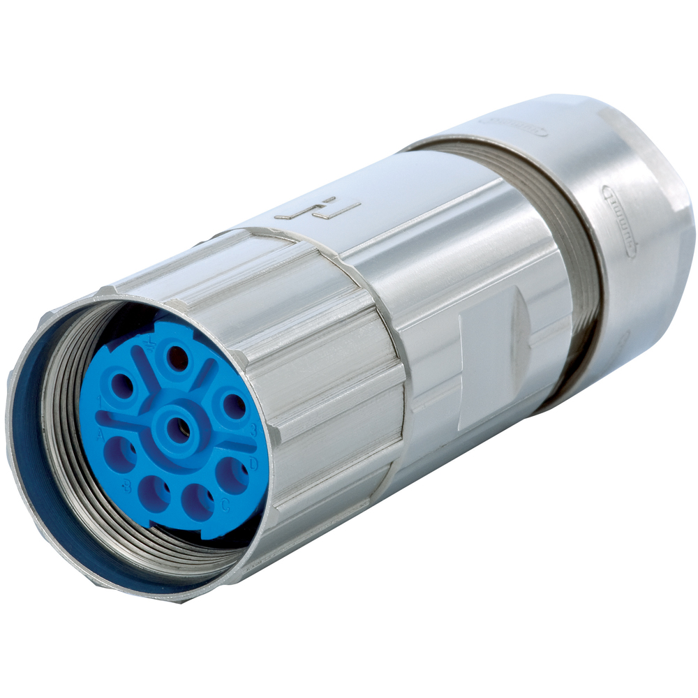 Sealcon M23 Power Circular Connector Straight Female Thread | Cable ... Sealcon M23 Power Circular Connector Straight Female Thread | Cable ...