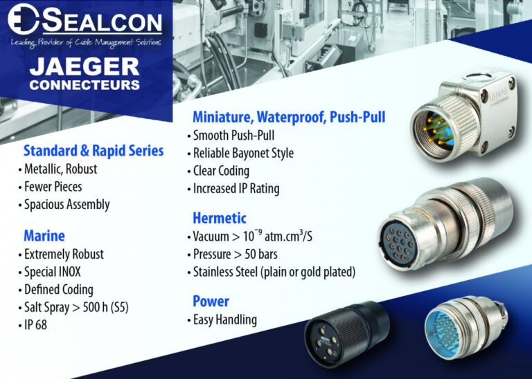 Jaeger Connectors by Sealcon offers adapted connectors to be used in ...