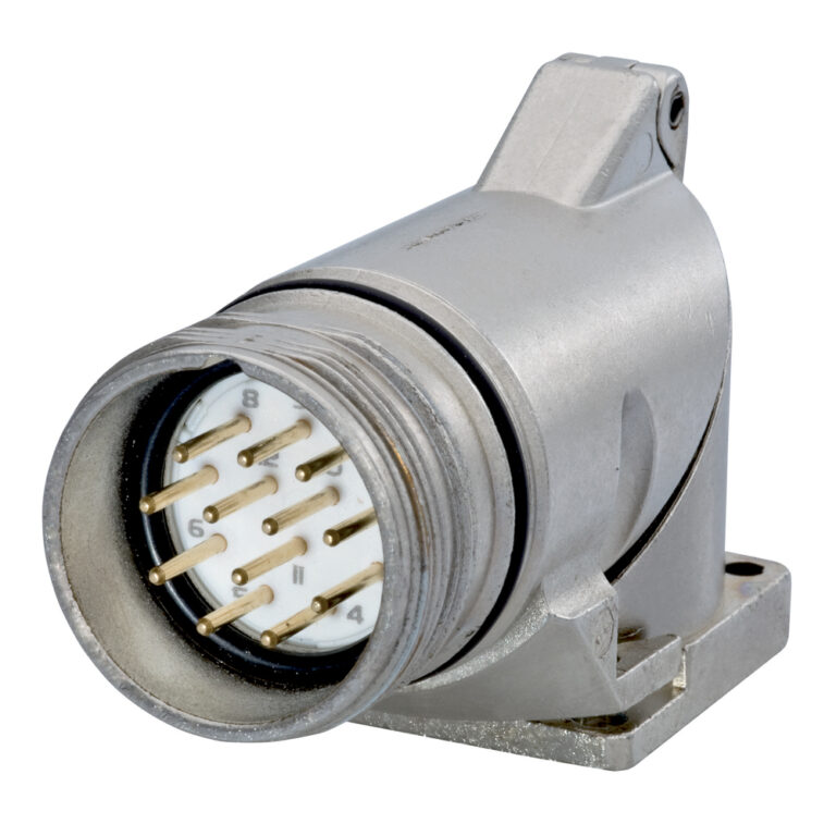 M23 Signal Connector Elbow Panel, Male Thread, Fixed | S7.435.000.000 ...