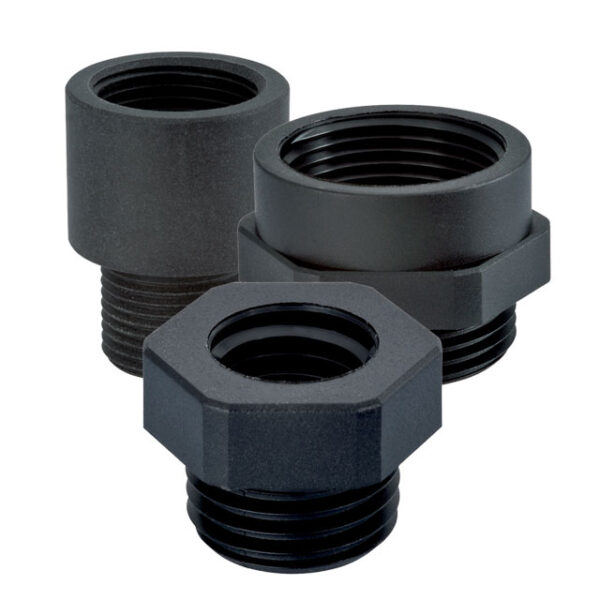 Thread Adapters | Black Nylon | Metric to PG | PG to Metric | PG to NPT ...
