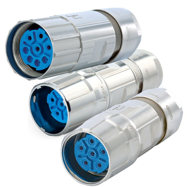 M23 Power | Circular Connectors | Straight | Panel Front | 90° Right ...