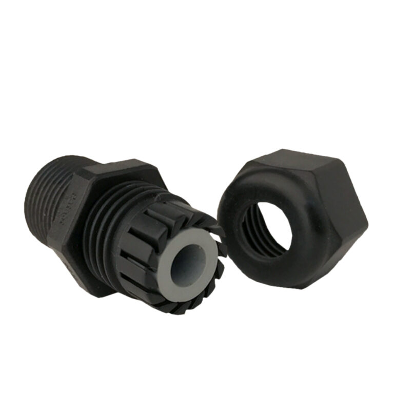 M16 x 1.5 Black Nylon Reduced Dome Elongated Thread Cable Gland | Cord ...
