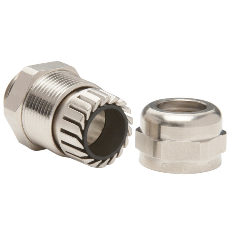 M63 x 1.5 Nickel Plated Brass EMI / RFI Braided / Foil Feed-Through ...