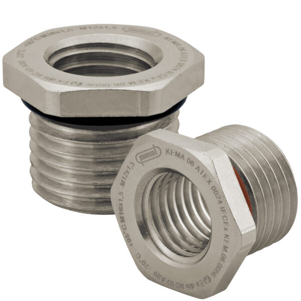 Thread Reducers | Nylon | Black | Gray | Round | Nickel Plated Brass ...